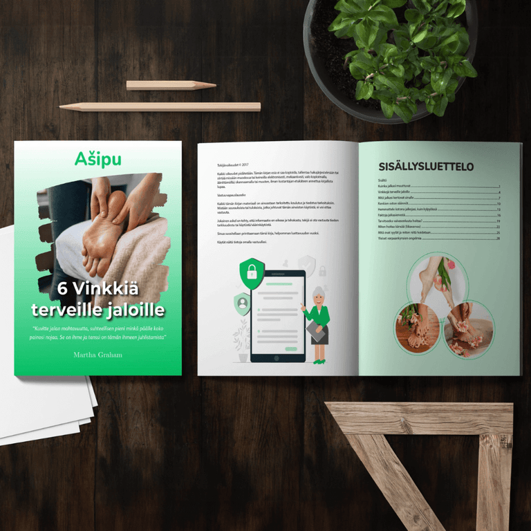 6 Vinkkiä terveille jaloille (Heti ladattavissa) – Asipu